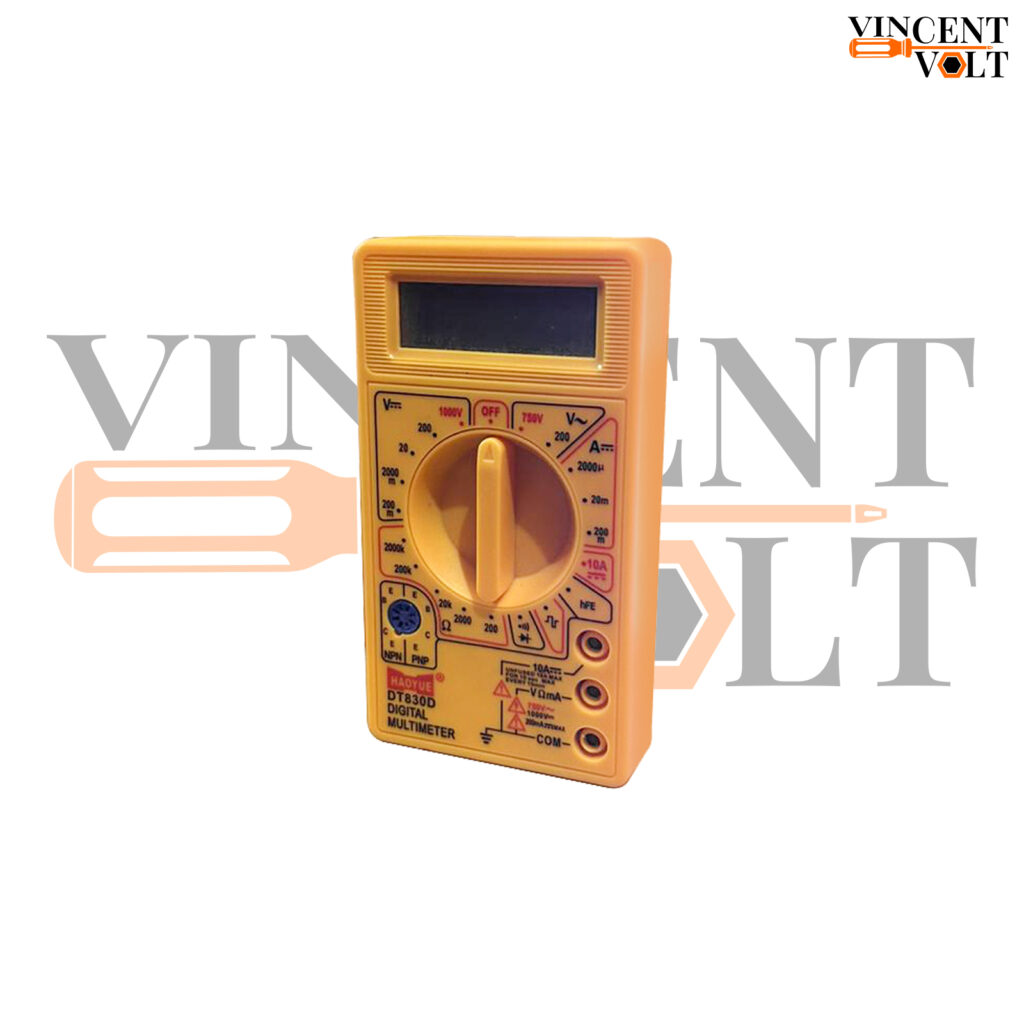 DT830D Digital Multimeter for Measuring AC and DC Current, Voltage and ...