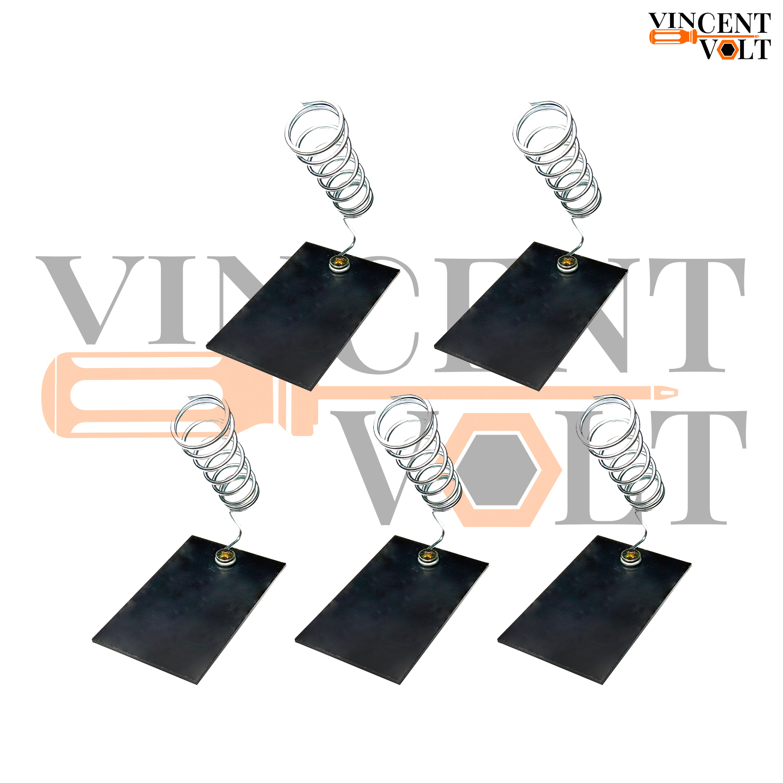 Heavy duty Soldering Iron Stand with Nickel Plated Spring Holder Pack ...