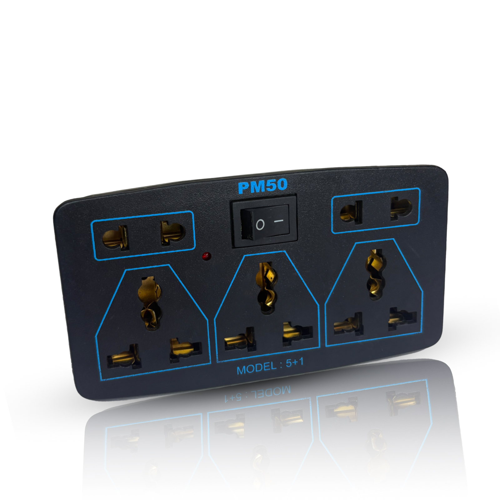 PM50 5 universal socket board with master switch - Vincentvolt